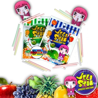 Jual permen jelly stik panjang / makanan ringan / makanan jadul / snack ...