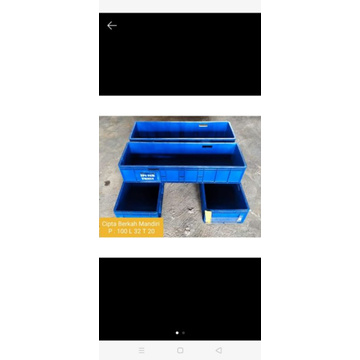 Jual Box plastik Bekas Bak kontener Bekas Box container Biru | Shopee ...