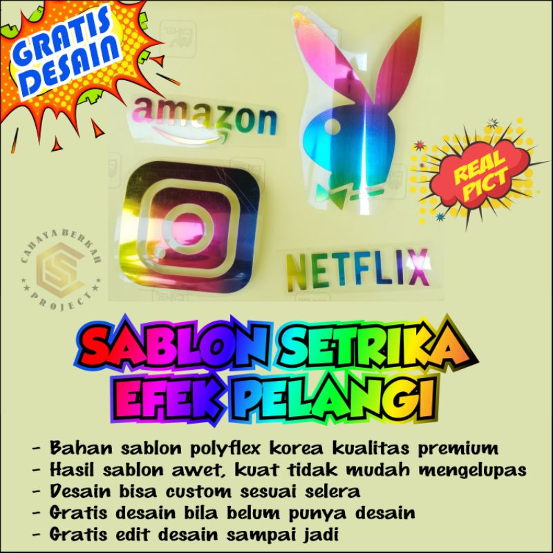 Jual sablon setrika sablon custom satuan sablon polyflex desain suka ...