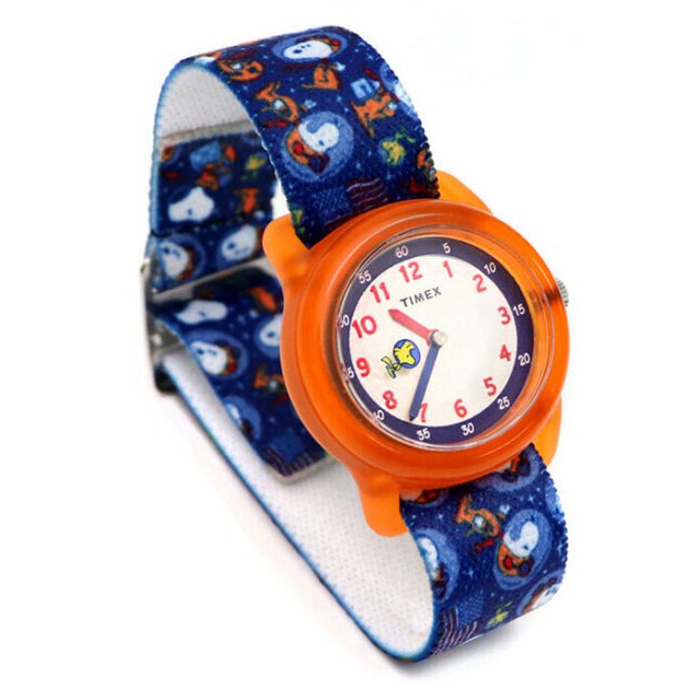 Jual Timex Kid's Space Snoopy Analog 28mm Elastic Fabric Strap Watch ...