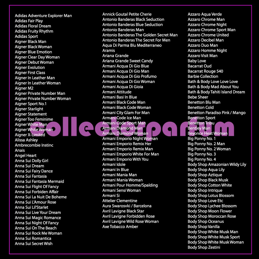 LIST PARFUM | Shopee Indonesia