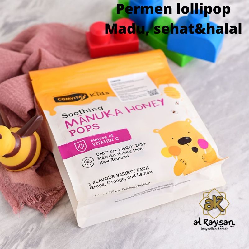 Jual PERMEN SEHAT LOLLIPOP MADU COMVITA MANUKA HONEY soothing pops isi ...