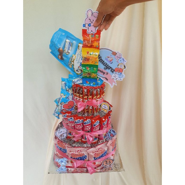 Jual tower snack tarik permen/ tower snack semarang/ uly craft | Shopee ...
