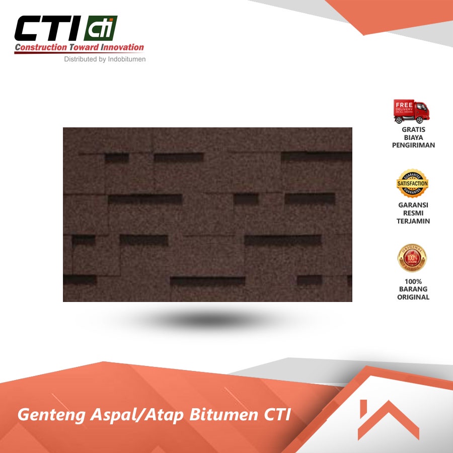 Jual Atap Bitumen CTI CT5 Brown | Shopee Indonesia