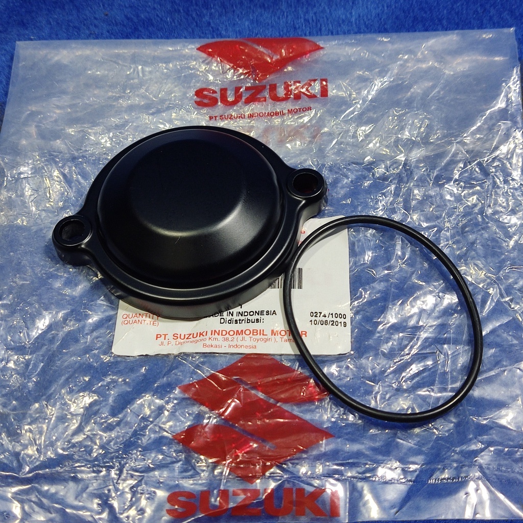 Jual tutup cover filter oli gsx r 150 gsx s 150 satria fu fi suzuki bandit hitam original ...