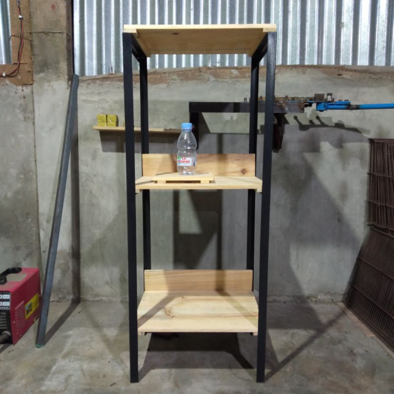 Jual Rak susun rak tingkat rak besi kayu rak pajang meja susun meja ...