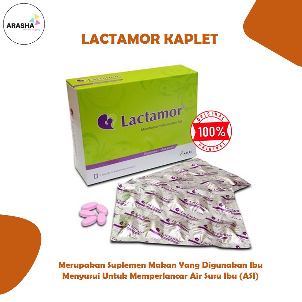 Jual LACTAMOR 10 KAPLET Pelancar Asi/Suplemen Ibu Menyusui (Perstrip ...