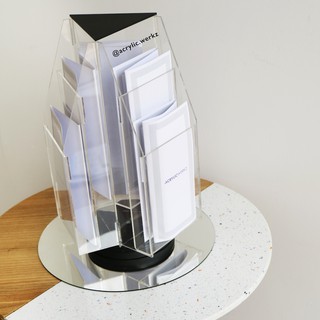 Jual Acrylic Tempat Brosur Leaflet - Putar Indonesia|Shopee Indonesia