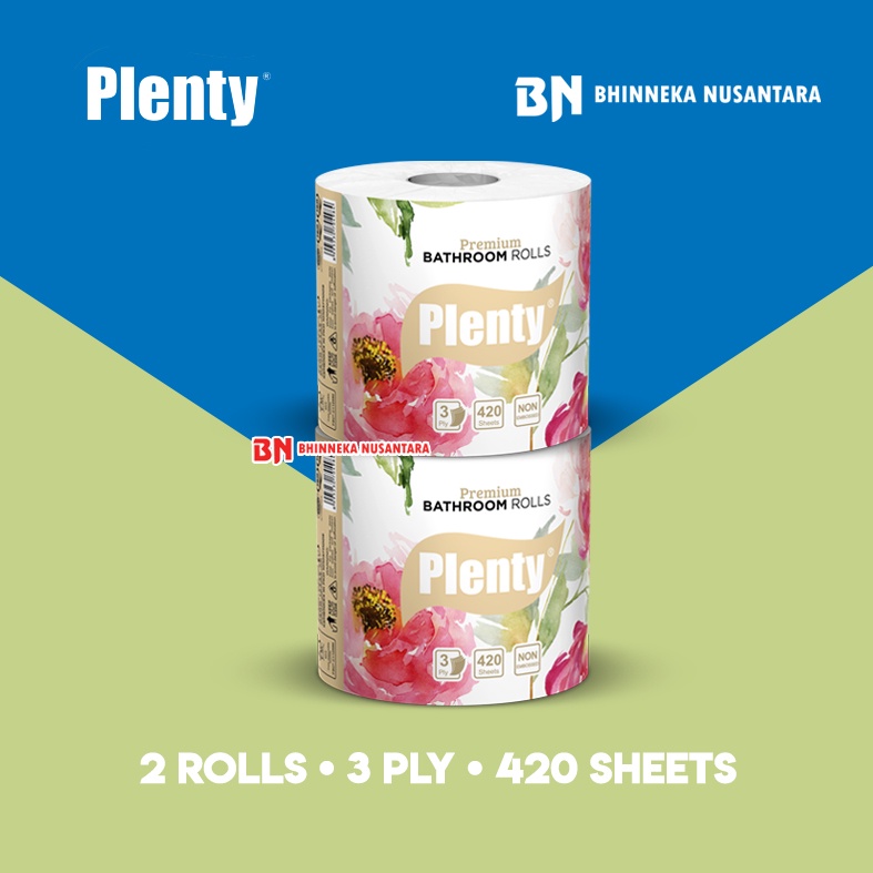 Jual Plenty Bathroom Roll Premium Tissue [3 Ply/420 Sheet] | Shopee ...