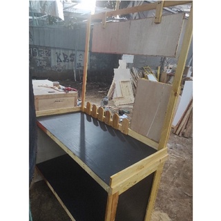 Jual Stand Booth Portable lipat bongkar pasang Meja gerobak Booth Stand ...