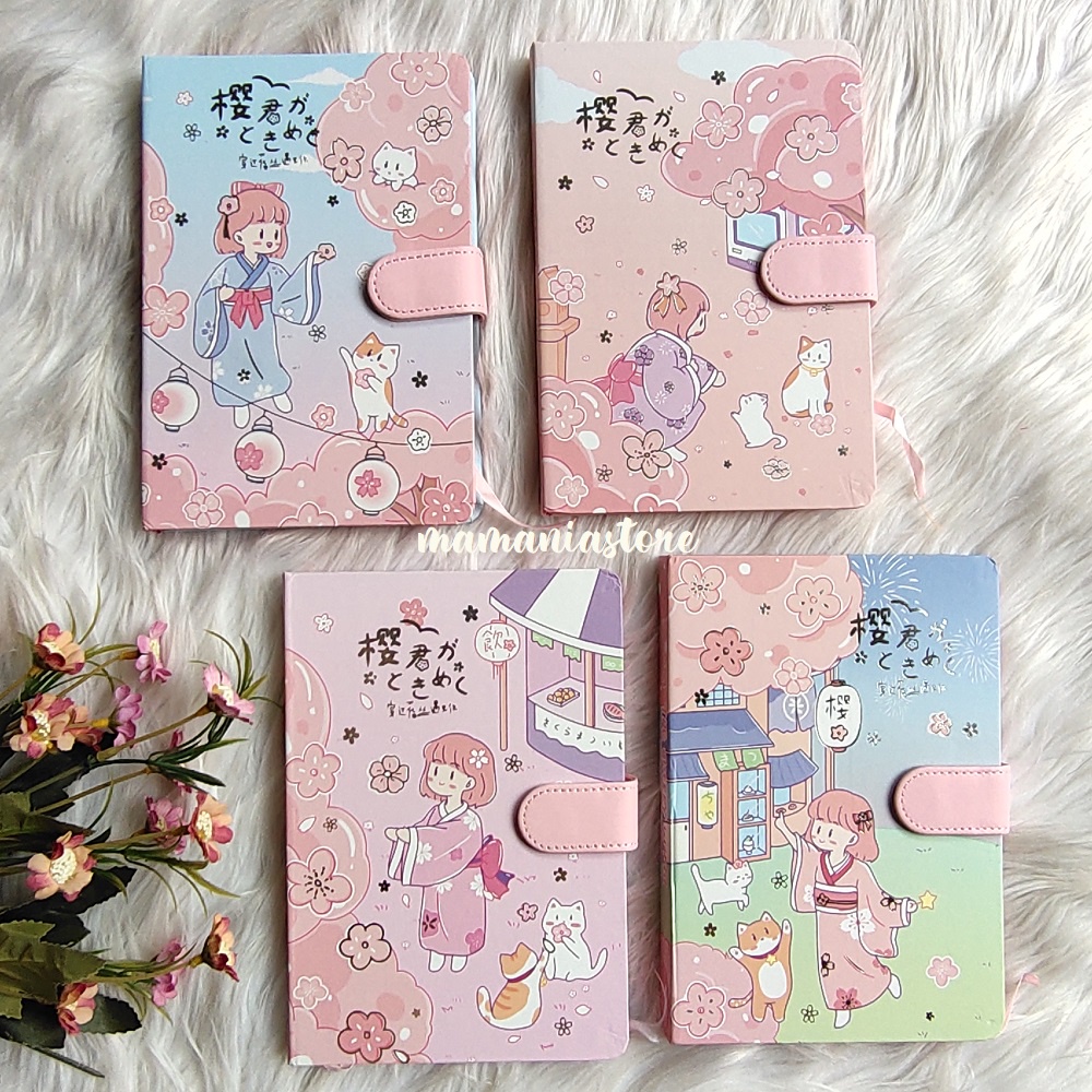 Jual Buku Diary Magnet Hard Cover Karakter Notebook Magnet Karakter ...