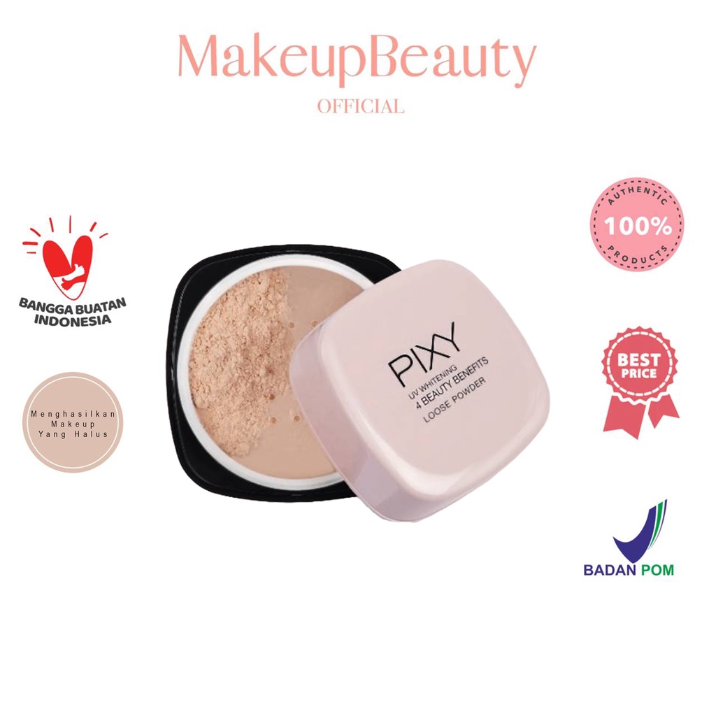 Jual PIXY UV Whitening Loose Powder 4 Beauty Benefit | Bedak Tabur Make ...