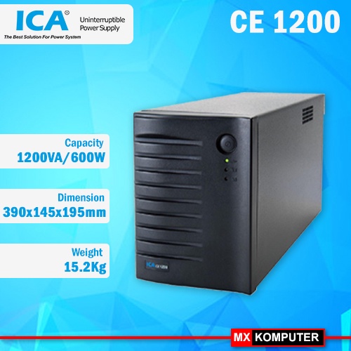 Jual ICA UPS CE 1200 (1200VA / 600 Watt) | Shopee Indonesia
