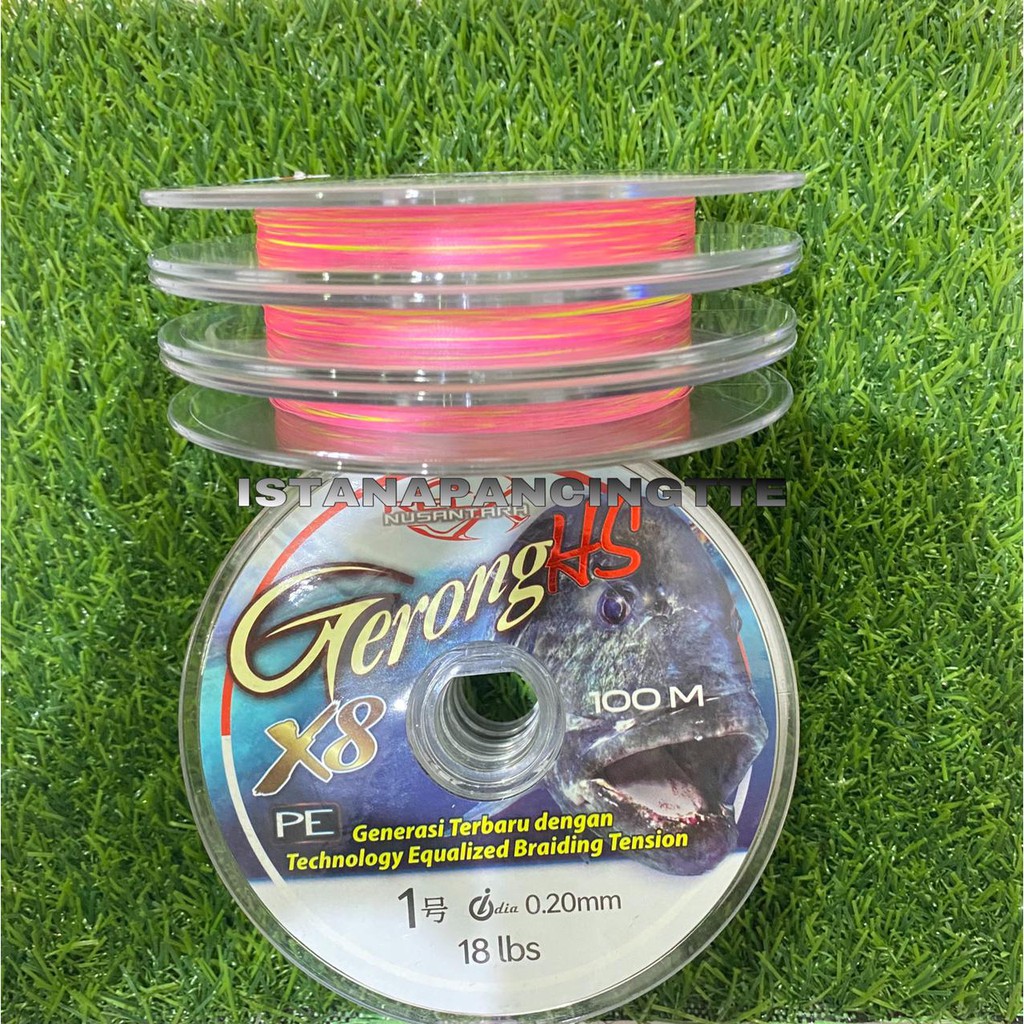 Jual PE GERONG HS X8 100M MULTI RELIX NUSANTARA SENAR BRAID SEMUA ...