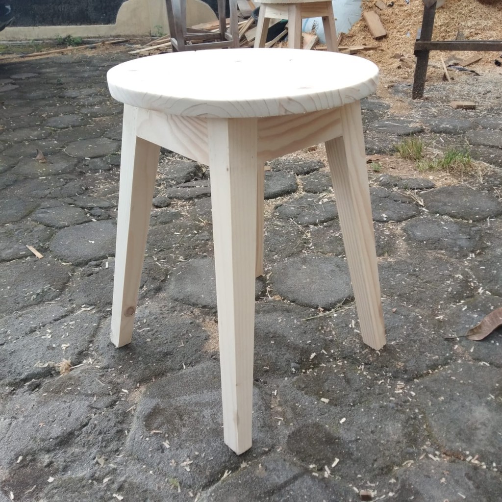 Jual Kursi Kayu Bulat Jati Belanda | Shopee Indonesia