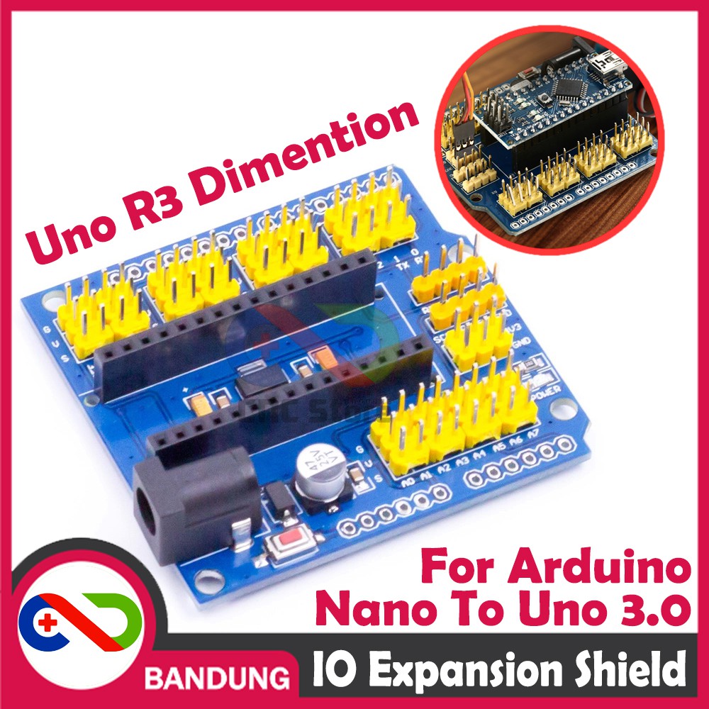 I/O EXPANSION SHIELD EXTENSION BOARD FOR ARDUINO NANO & UNO 3.0 ...