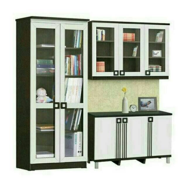 Jual Lemari buku dan kitcen set atas bawah | Shopee Indonesia