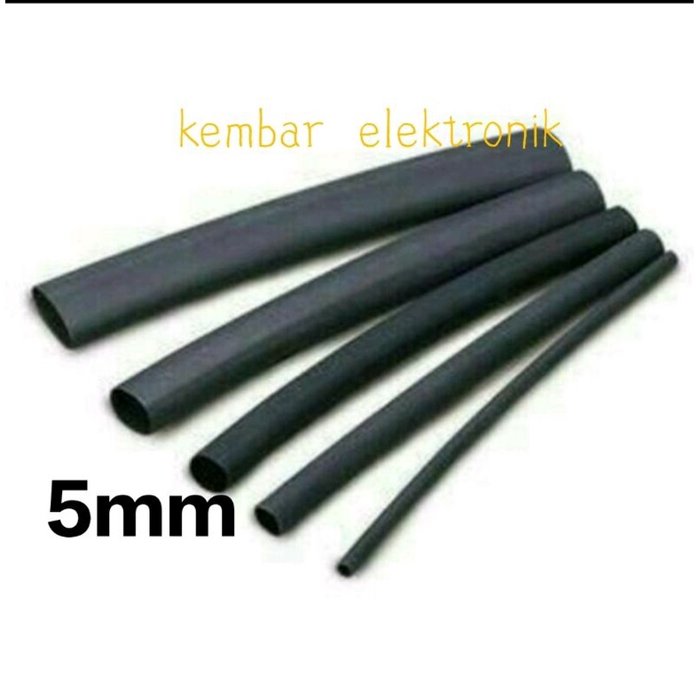 Jual Heat Shrink / Isolasi Bakar / Selang Bakar 5 mm per meter | Shopee ...