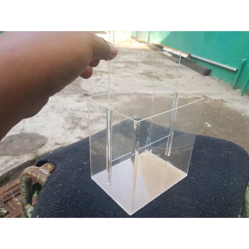 Jual AQUARIUM AKRILIK / SOLITER AKRILIK SEKAT 15CM x 10CM x 15CM | Shopee Indonesia