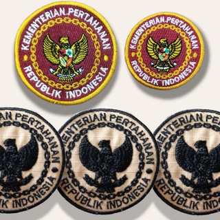 Jual BORDIR KEMHAN BARU PDL PDH BADGE KEMENHAN BEDGE KEMHAN 5cm 7cm ...