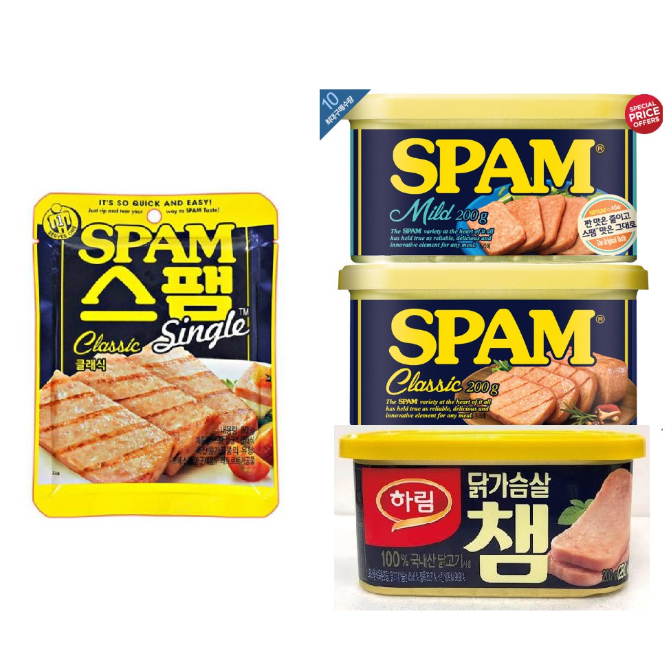 SPAM Korea Daging Kaleng Spam Original Korea | Shopee Indonesia