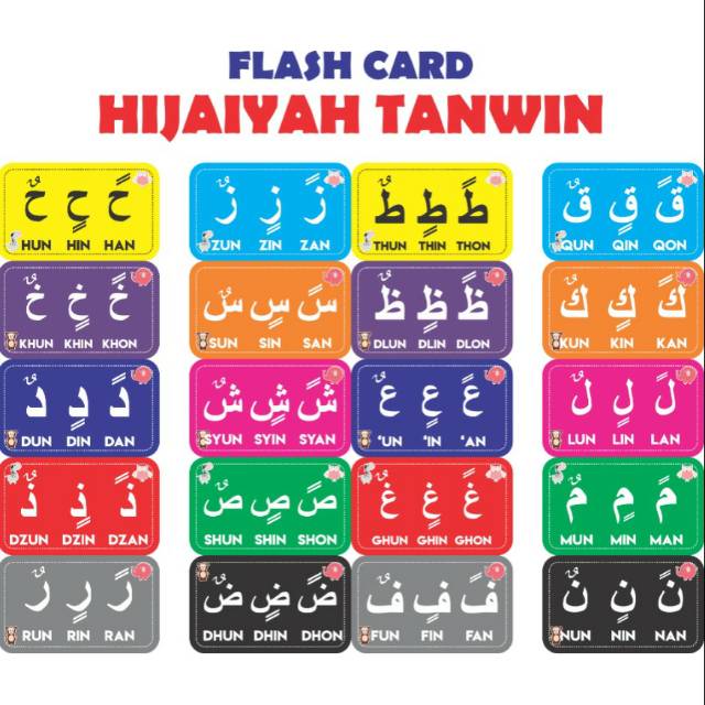 Jual Flashcard Hijaiyyah Tanwin | Shopee Indonesia