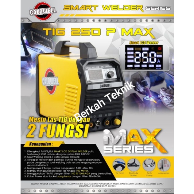 Jual Mesin Las Argon Caldwell TIG 250 P Max | Shopee Indonesia