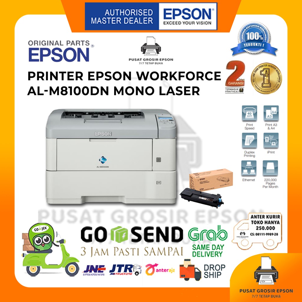 Jual Epson WorkForce AL-M8100DN Mono Laser Printer | Shopee Indonesia