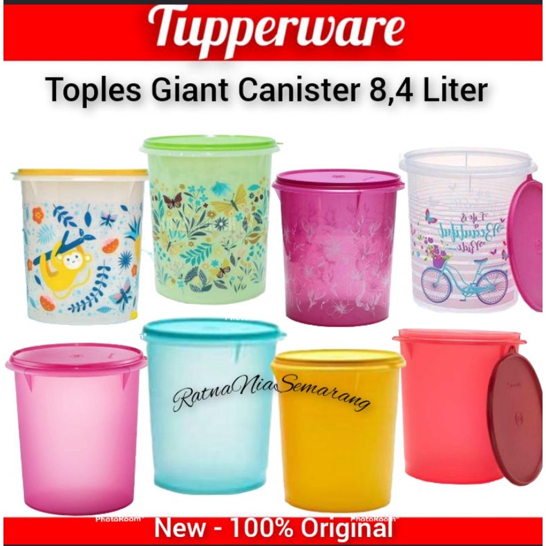 Jual Tupperware Toples Krupuk Besar Giant Canister 8,4 Ltr Liter Kedap ...