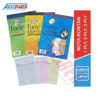 Jual NOTA BELANJA FORTE [1, 2, 3 RANGKAP/1 Buku] / NOTA KONTAN / KERTAS ...