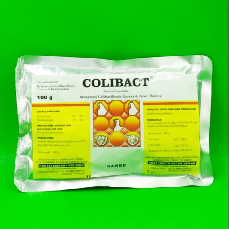 Jual COLIBACT 100 g gram Ayam Babi Mengatasi Colibacillosis Coryza Fowl ...