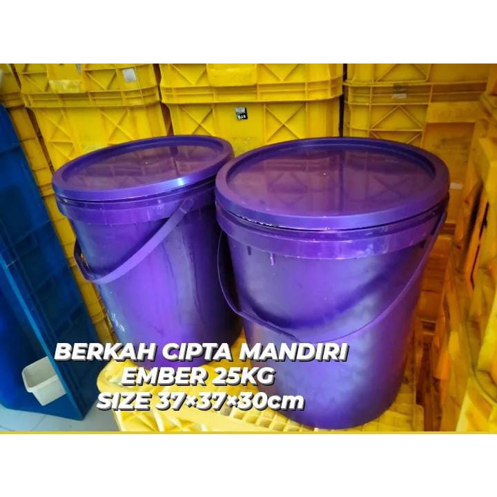 Jual ember cat 25 liter/ember bekas plastik /pail plastik 25 liter ...