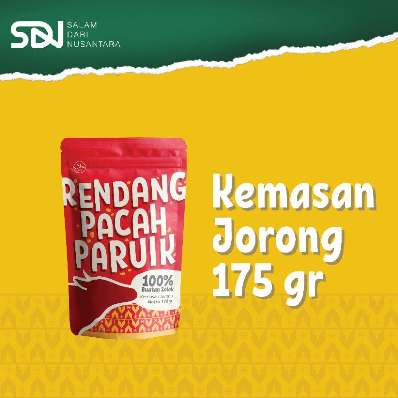 Jual Rendang Pacah Paruik Kemasan Jorong 175 gr Indonesia|Shopee Indonesia