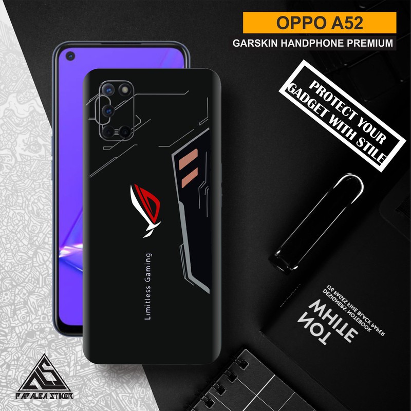 Jual GARSKIN HANDPHONE OPPO A52 BLACK ROG | Shopee Indonesia