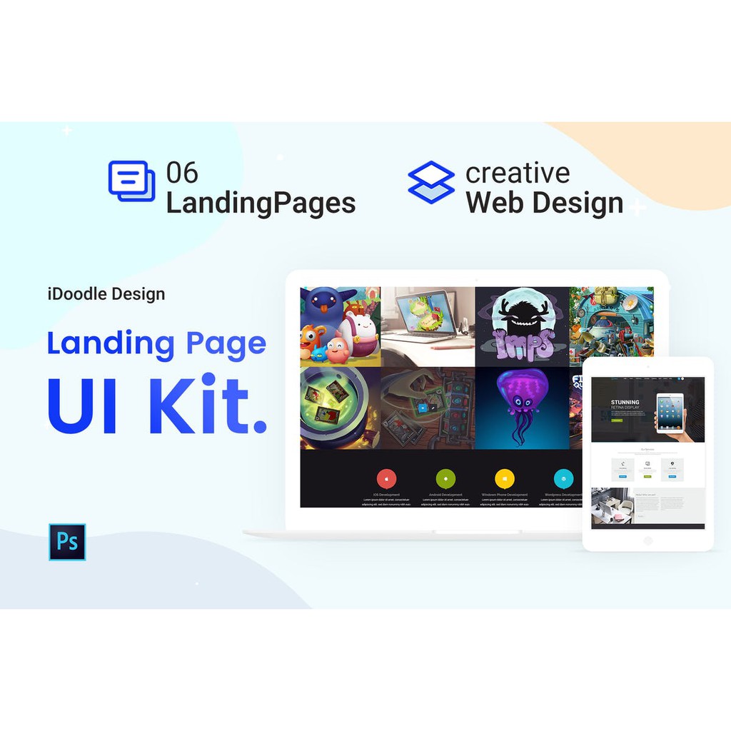 Jual Landing HTML Page - UI Kits Landing HTML Pages & Web design ...
