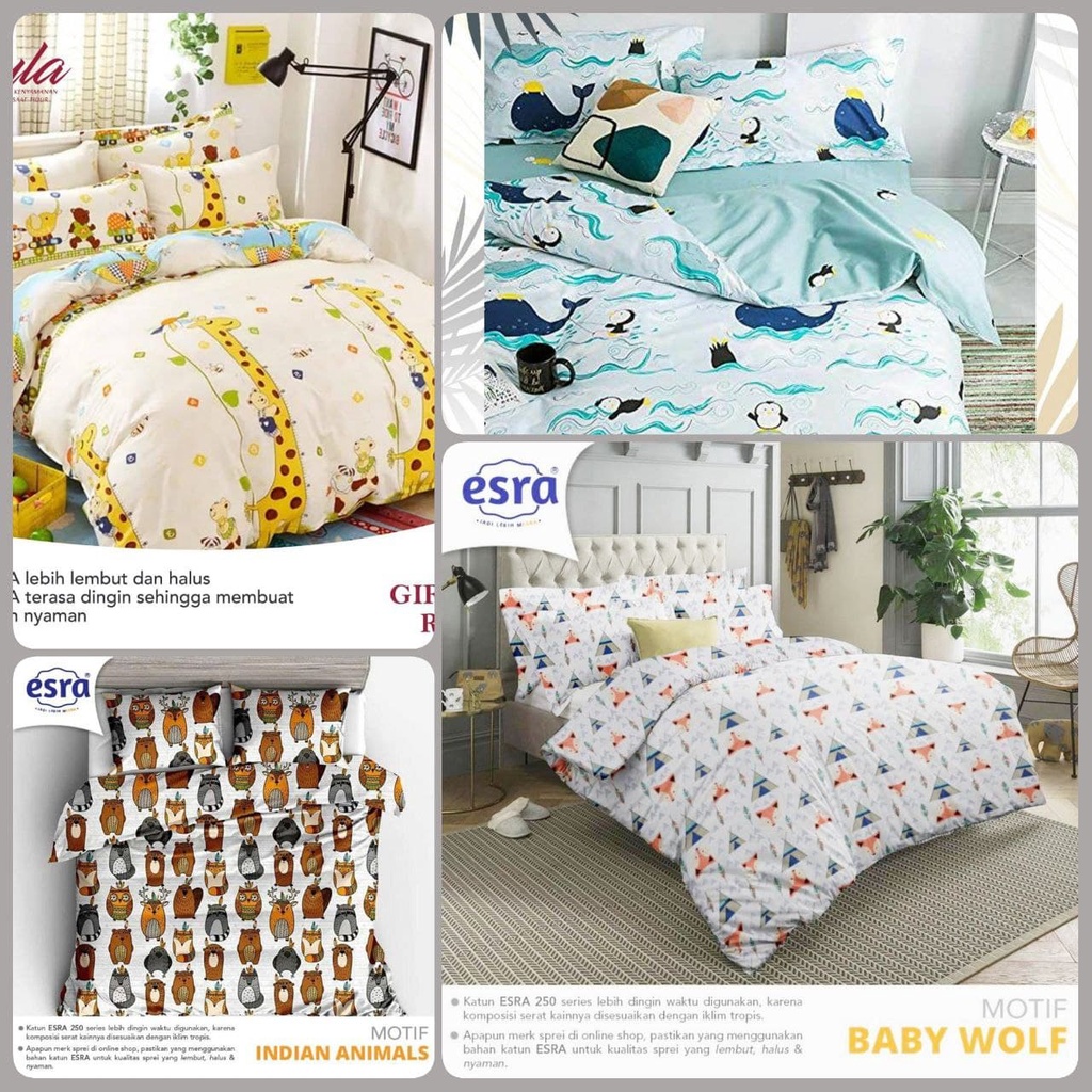 Jual KONICO kain Katun sprei Meteran Motif karakter anak ANIMAL KINGDOM Tabur Star Esra Grow ...