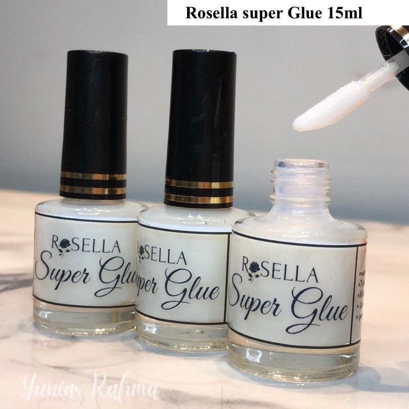 Jual [PROMO] 15ml NEW ROSELLA SUPER GLUE 2x lebih lengket [botol kutek ...