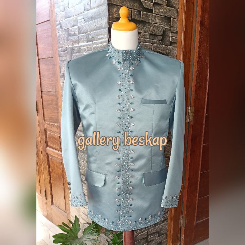 Jual Basofi pengantin / baju pengantin / beskap muslim | Shopee Indonesia