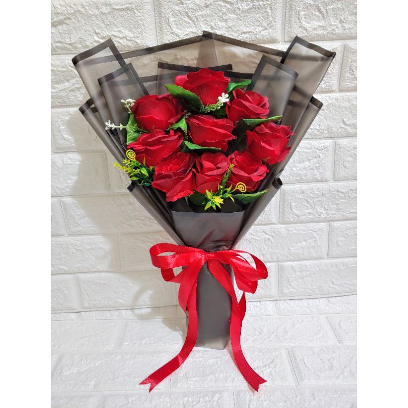 BUCKET BUNGA BUKET BUNGA Artificial, Valentine, ultah, Wisuda ...