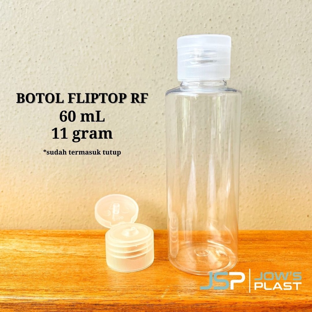 Jual Botol Fliptop RF BENING TEBAL | FREE PAKET PACKING AMAN |Botol PET Flip Top Neck 18 60 mL ...