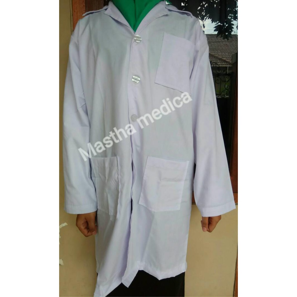 Jual Baju Seragam Jas Lab/ Laboratorium Laborat Praktek Lengan Panjang ...