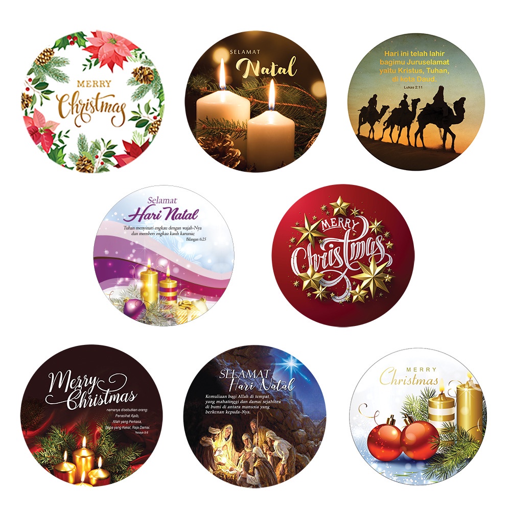 Jual Tatakan Lilin Natal Motif isi 50 Lembar Tatakan Lilin Motif ...