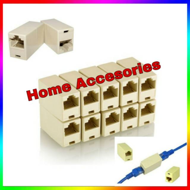 Jual BARREL BAREL RJ45/BARREL PENYAMBUNG KONEKTOR KABEL LAN UTP RJ45 ...