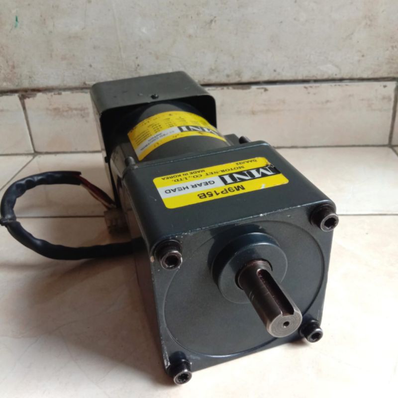Jual AC Motor Gearbox 220V 90watt Ratio 1vs15 MNI Motor 100rpm | Shopee ...
