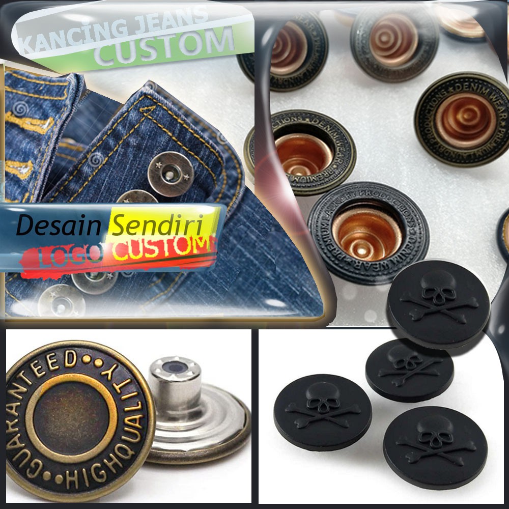 Jual KANCING JEANS DESAIN SENDIRI BAHAN ALLOY & PLAT BERBAGAIMODEL ...