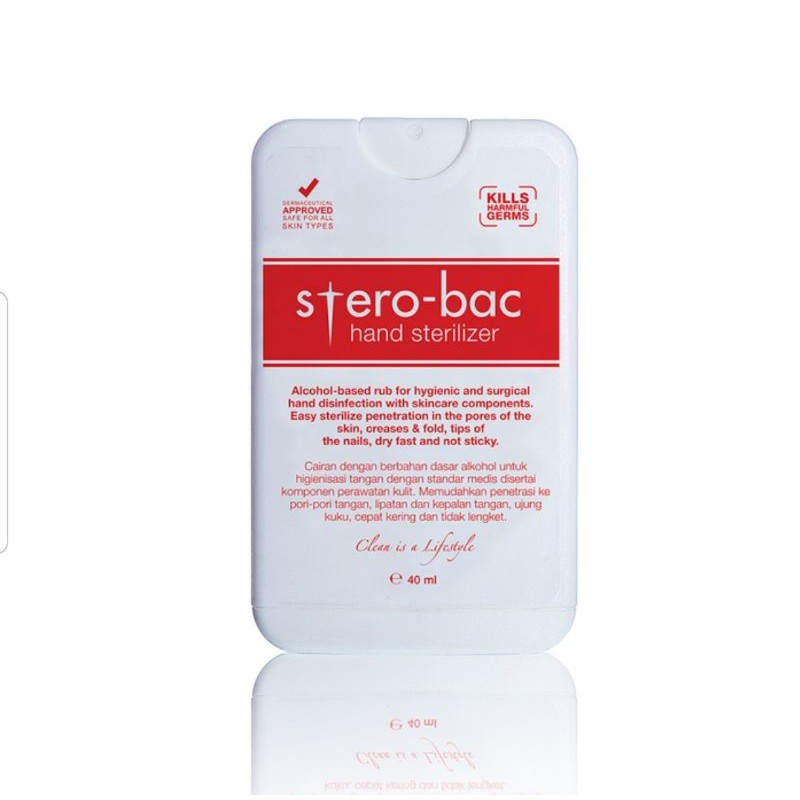 Jual Sterobac Hand Sterilizer 40 ml Indonesia|Shopee Indonesia