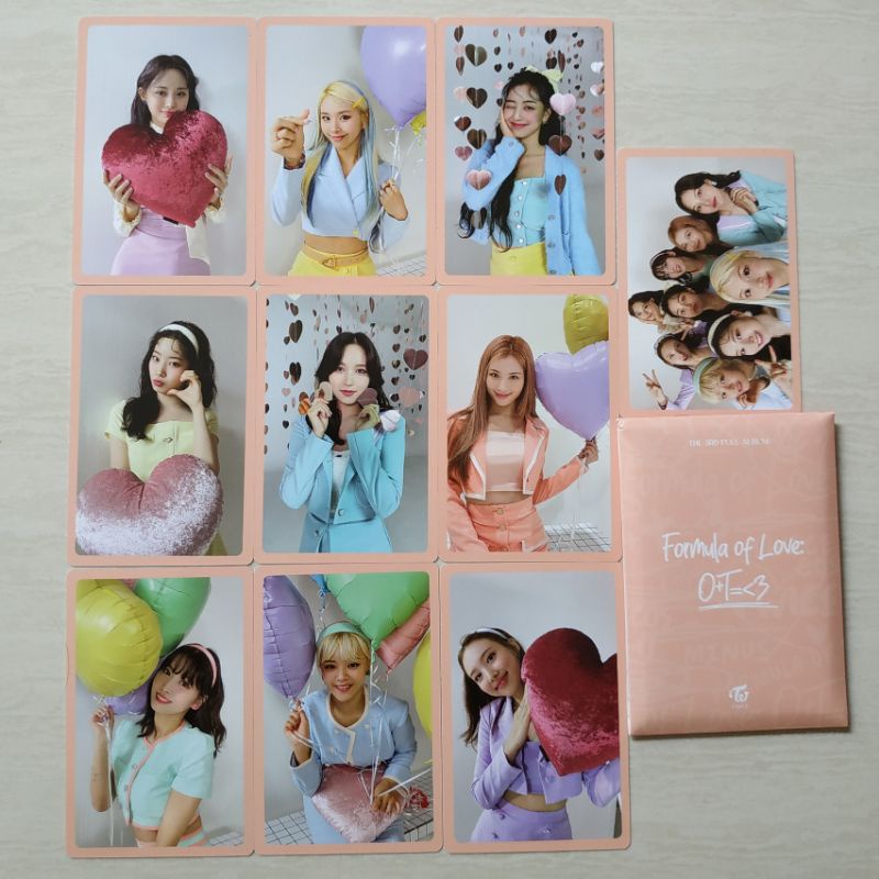 Jual TWICE POB SET FORMULA OF LOVE FOL OFFICIAL PHOTOCARD PC NAYEON JEONGYEON MINA SANA ...