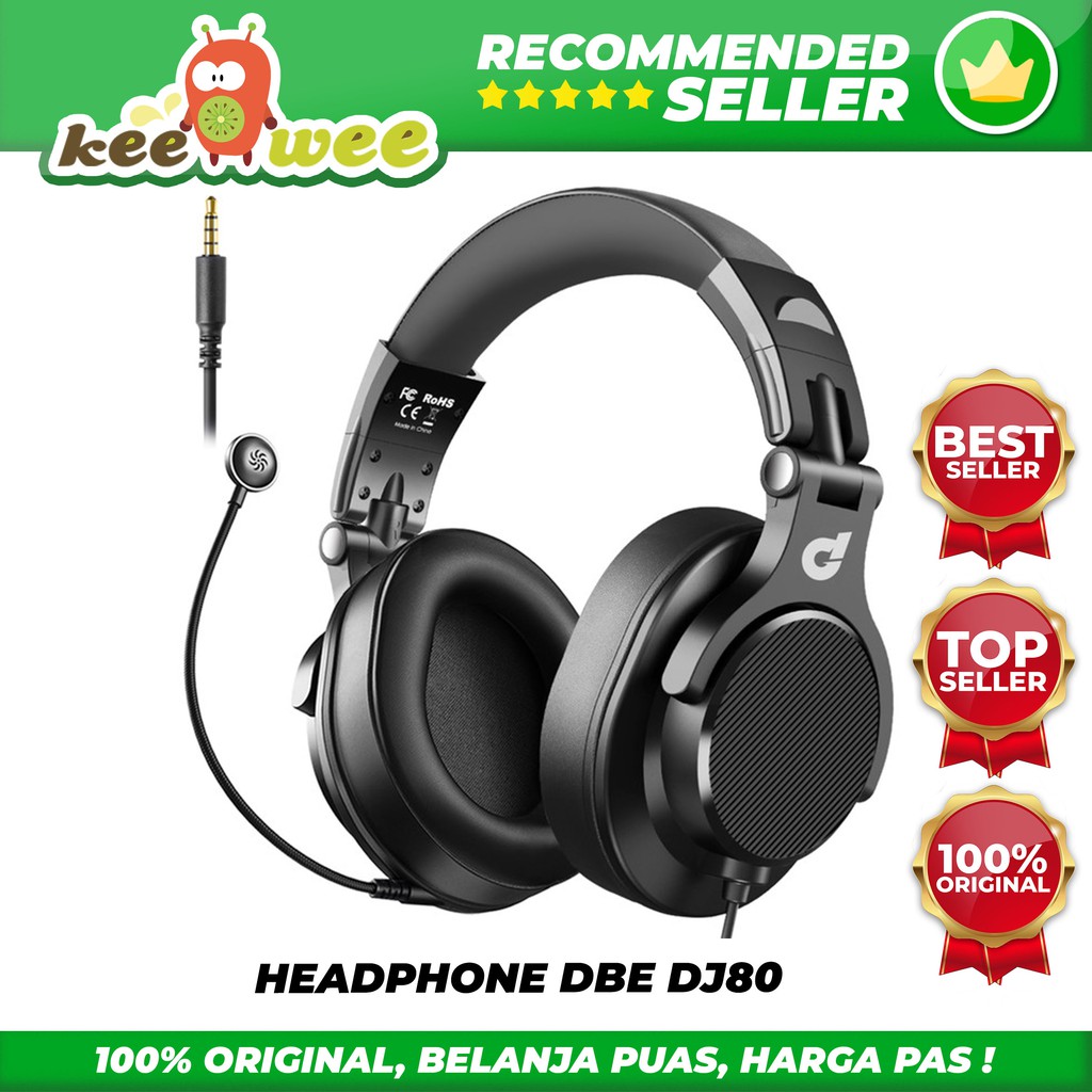Jual Headphone Music DBE DJ80 Detachable Mic Indonesia|Shopee Indonesia