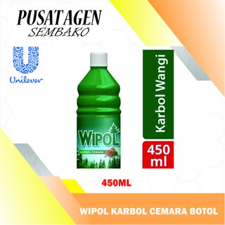 Jual WIPOL KARBOL CEMARA BOTOL 450 ML SABUN CAIRAN DISINFEKTAN ...