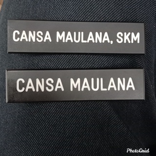 Jual SEHARI JADI Name Tag Grafir Gravir Gravier DOFF Laser MURAH ...